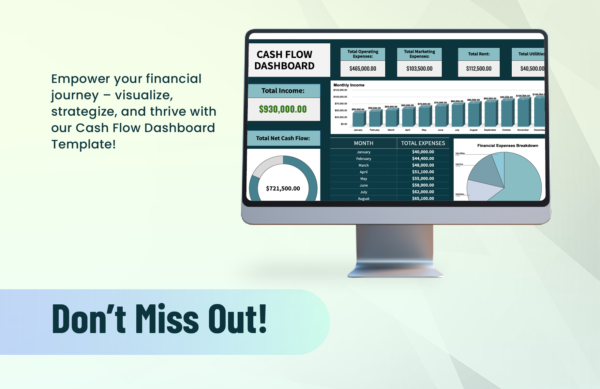 Cash Flow Dashboard – E GRAHOK