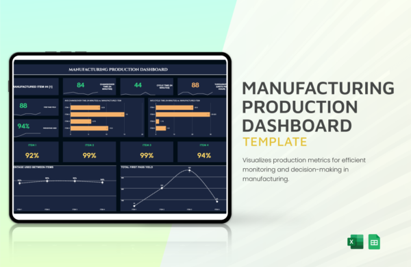 Manufacturing Production Dashboard – E GRAHOK
