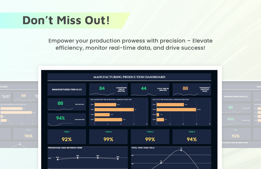 Manufacturing Production Dashboard – E GRAHOK