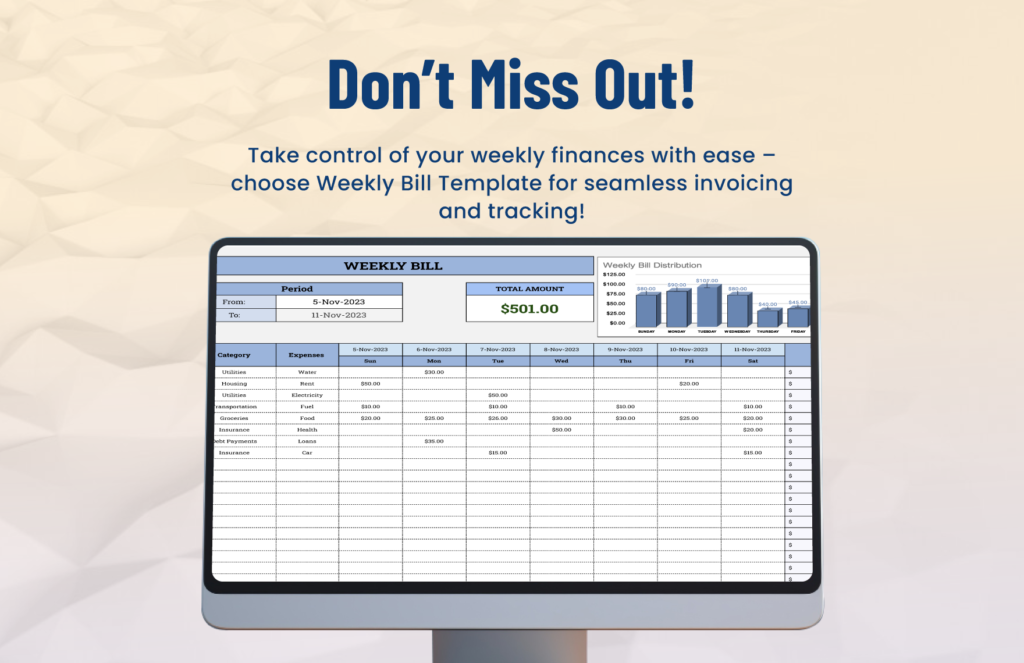 Weekly Bill – E GRAHOK